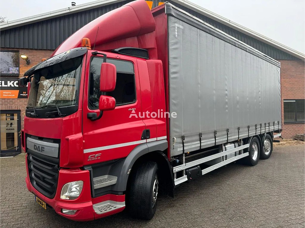 DAF CF 440 6X2 Schuifzeil/Dak Stuuras Kooiaap aansluting EURO 6 even kamion sa klizna zavesa cerada