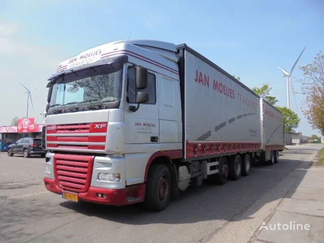 DAF XF 105 FAK 410 8X2 TRIPLE APK TUV 02-2025 kamion sa klizna zavesa cerada