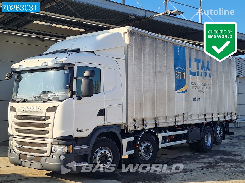 Scania G410 8X2 Retarder Lift+Lenkachse Navi Xenon kamion sa klizna zavesa cerada