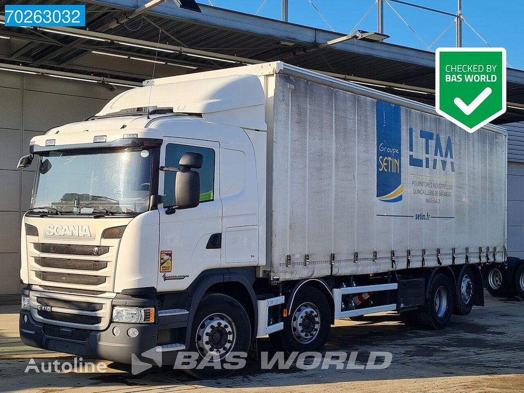 Scania G410 8X2 Retarder Lift+Lenkachse Navi Xenon kamion sa klizna zavesa cerada