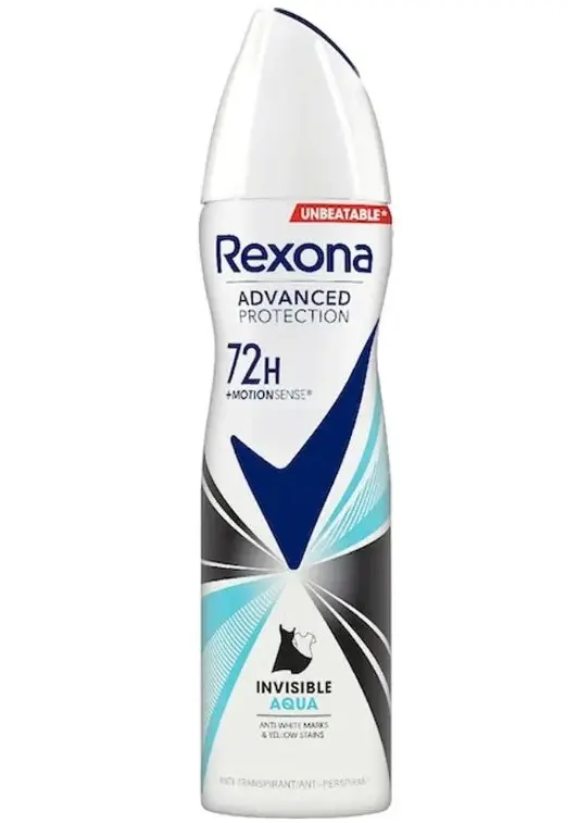 Rexona Ženski dezodorans Advanced Protection Invisible Aqua, 150ml