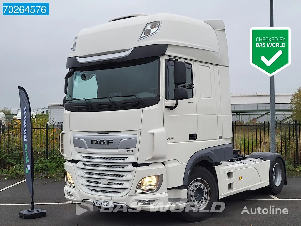 DAF XF 480 4X2 SSC Retarder PTO 2xTanks Standklima ACC Navi tegljač