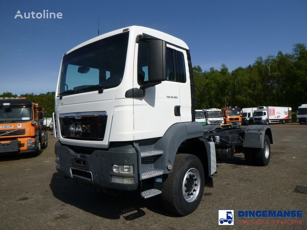 MAN TGS 19.360 4X2 BBS manual Euro 2 chassis + PTO kamion šasija