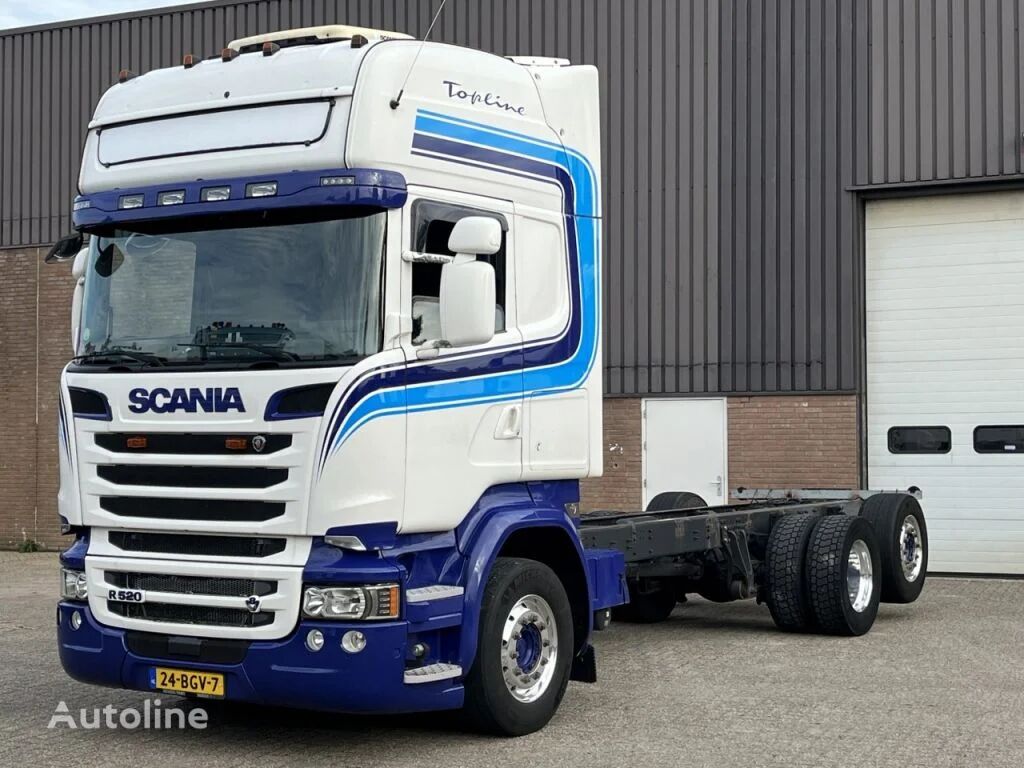 Scania R520 V8 / Retarder / FULL AIR / 6x2 / 510 WB / Night airco / Eur kamion šasija