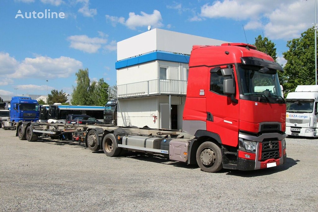 Renault T DTI 13 480, EURO 6, 6x2+TRAILER (BDF) PANAV kamion šasija