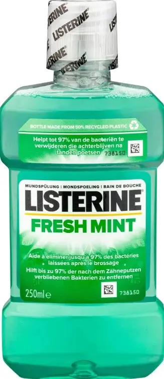 LISTERINE Tečnost za ispiranje usta, Fresh Mint 250ml