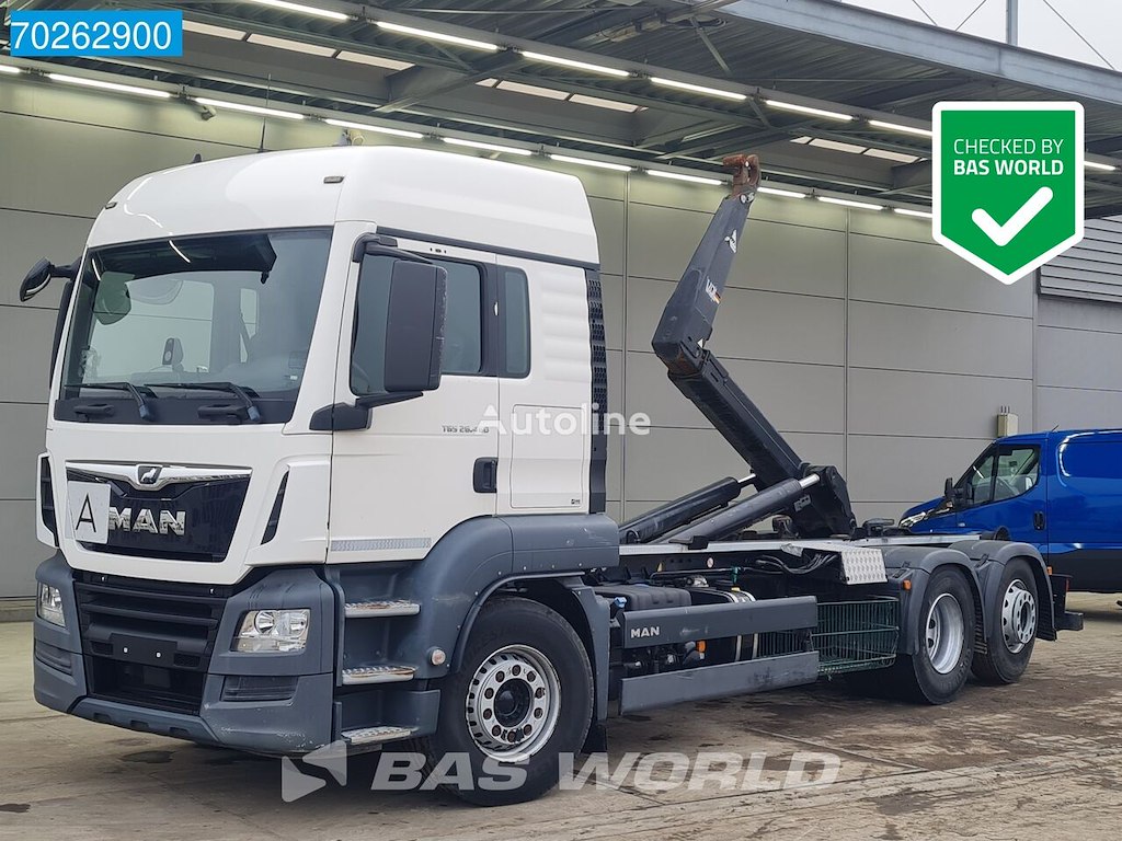 MAN TGS 26.460 6X2 86.875 kms! VDL 20T Hook Manual Retarder Lift+ Le kamion rol kiper