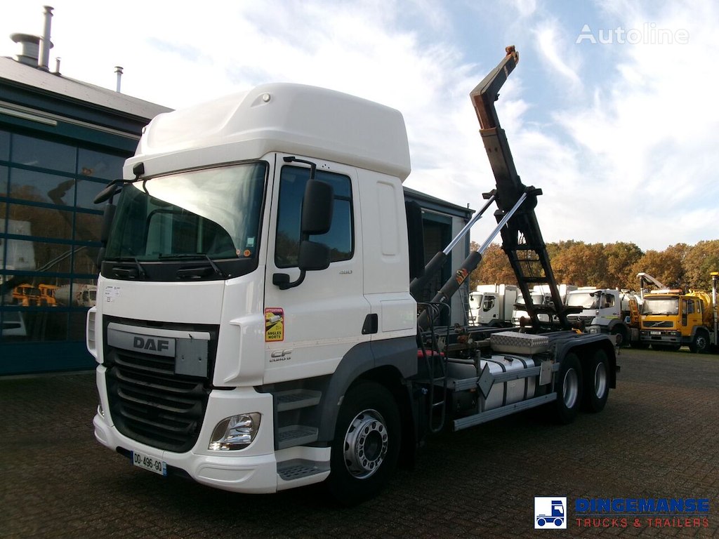 DAF D.A.F. CF 460 6x2 Euro 6 Hyva container hook 20 t kamion rol kiper