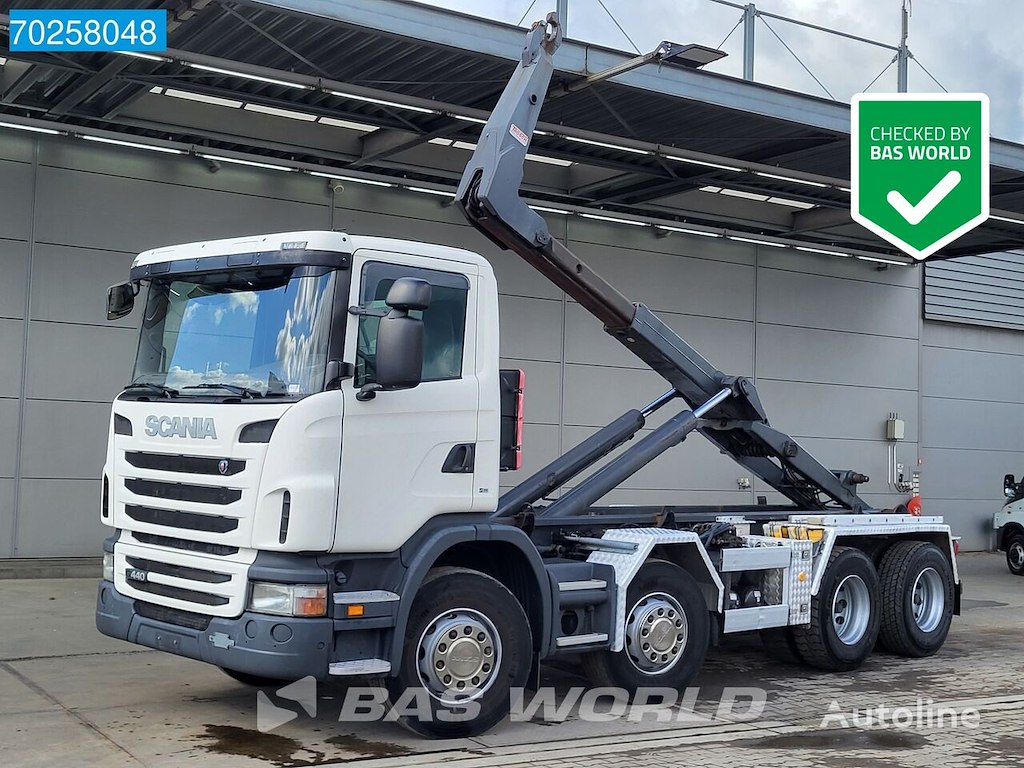 Scania G440 8X4 25tons hooklift Manual Retarder Euro 5 kamion rol kiper