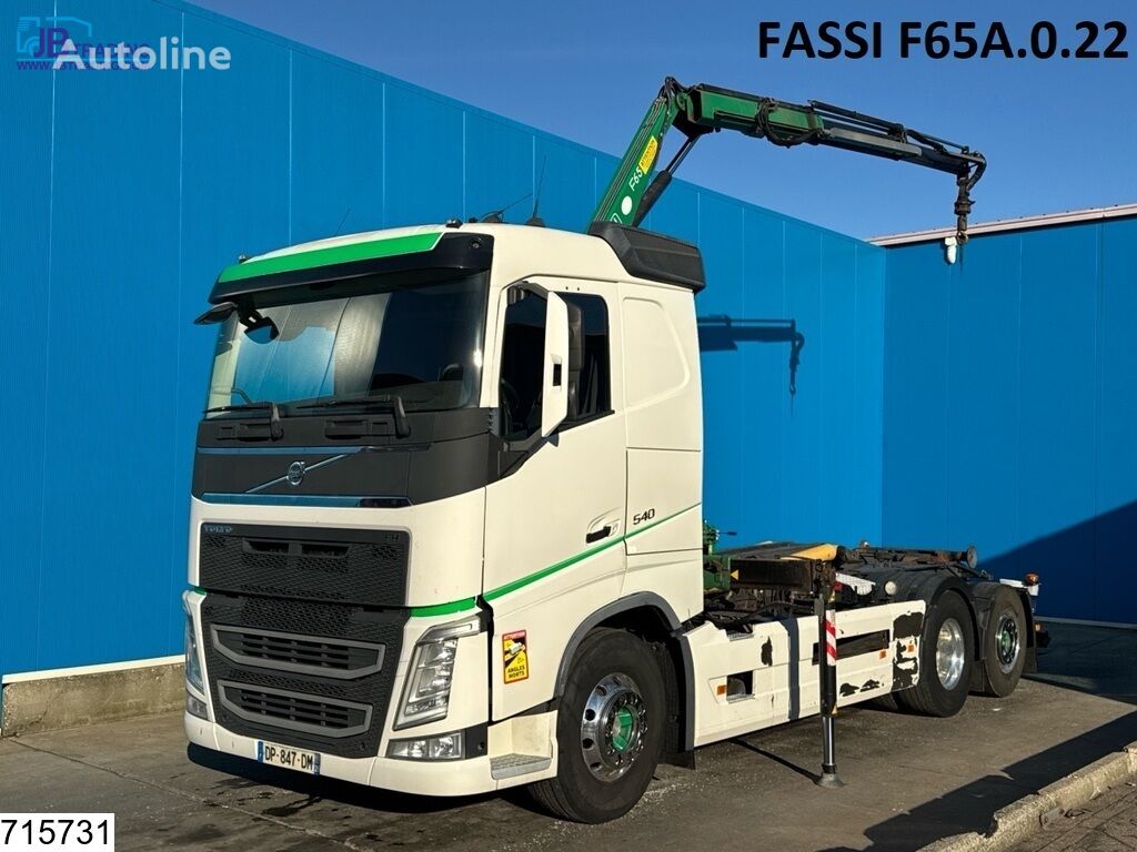 Volvo FH 540 6x2, EURO 6, Fassi, Dalby, Hydraulic kamion rol kiper