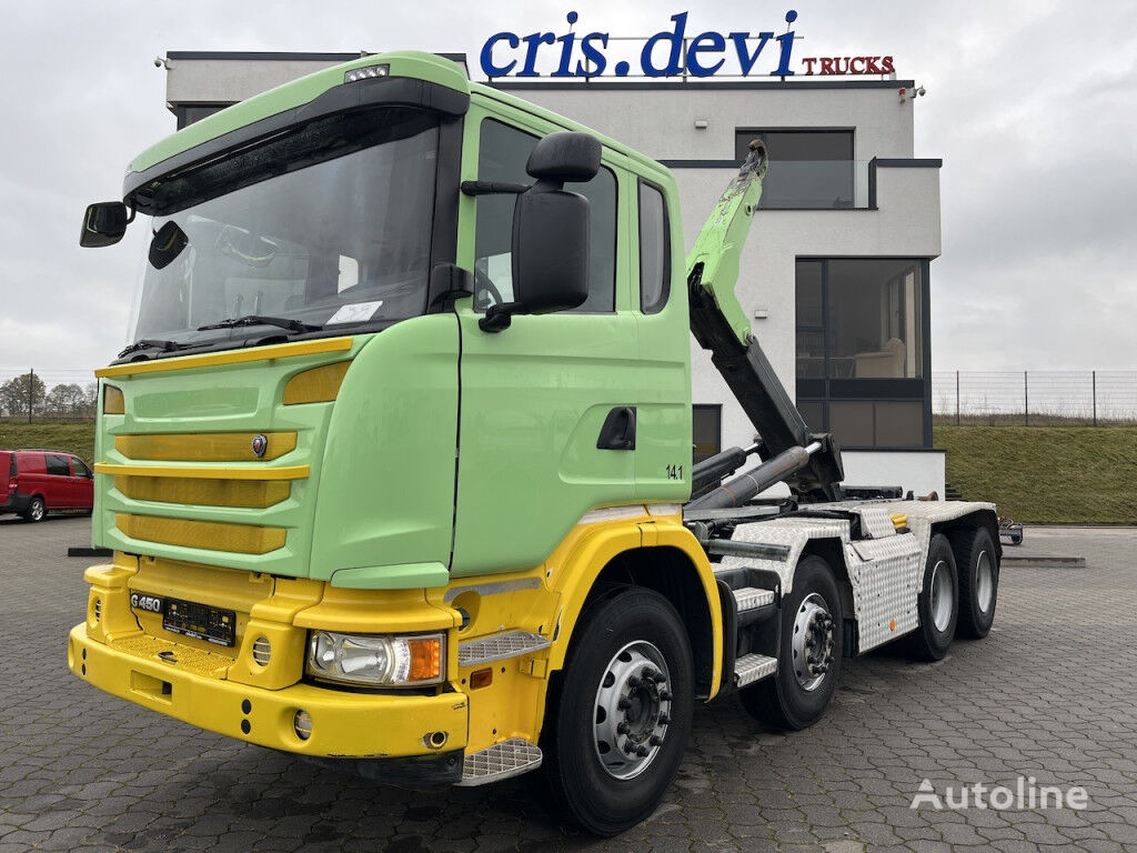 Scania G 450 8x4 Trösch Abrollkipper kamion rol kiper