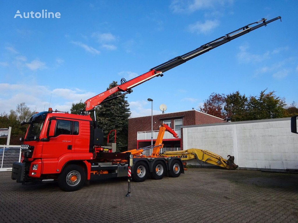 MAN 35.500 TGS Abroller +FASSI 235A Kran 8x4 kamion rol kiper