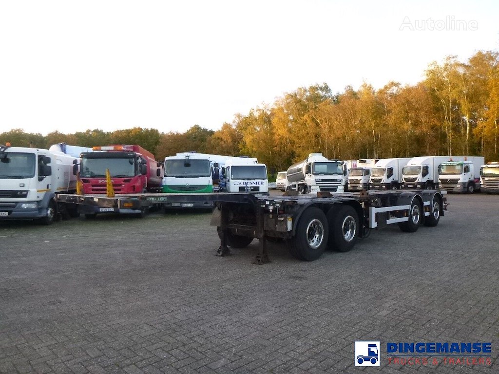 D-Tec 4-axle container combi trailer (2 + 2 axles) vozilo za prevoz kontejnera