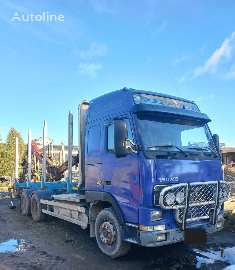 Volvo FH12 460 kamion za prevoz drva + šumarska prikolica