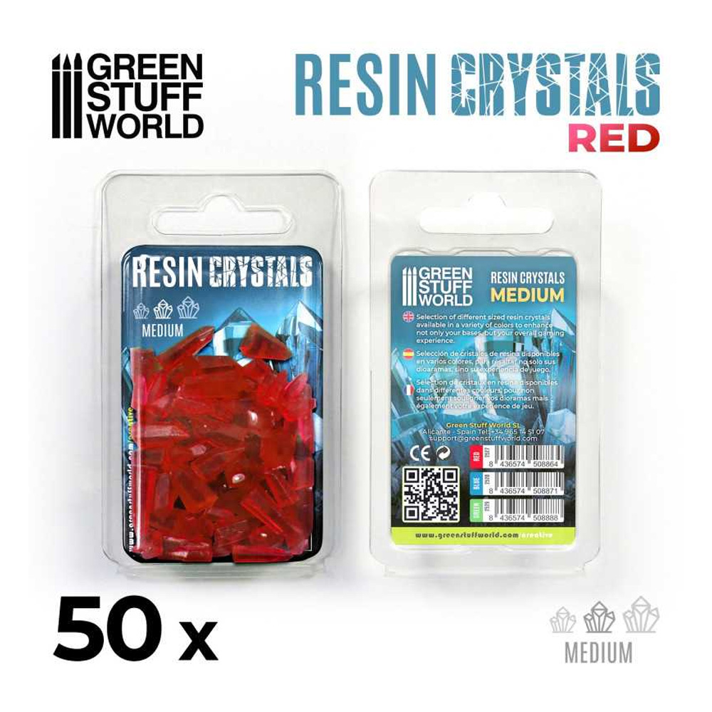 Medium RED Crystals Resin Set