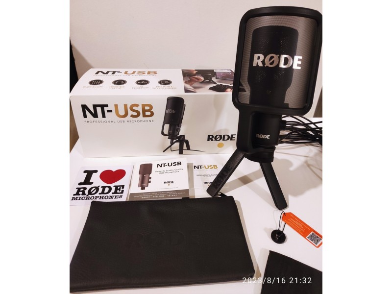 RODE NT-USB mikrofon studijski NOVO