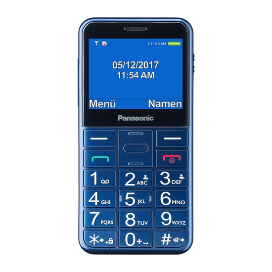 Mobilni telefon Panasonic KX-TU155EXCN, Plava, Single Sim, 2G, 2.4'', do 32 GB Micro SD, 0.3 Mpix