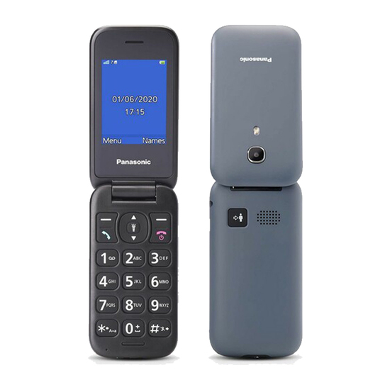 Mobilni telefon Panasonic KX TU400EXG, Siva, Single Sim, 2G, 2.4'', do 32 GB Micro SD, 0.8 Mpix