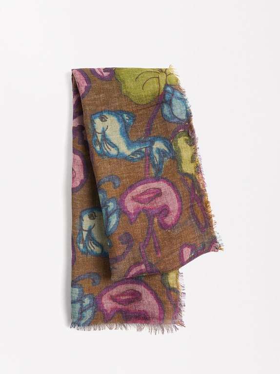 COTTON PRINTED SCARF