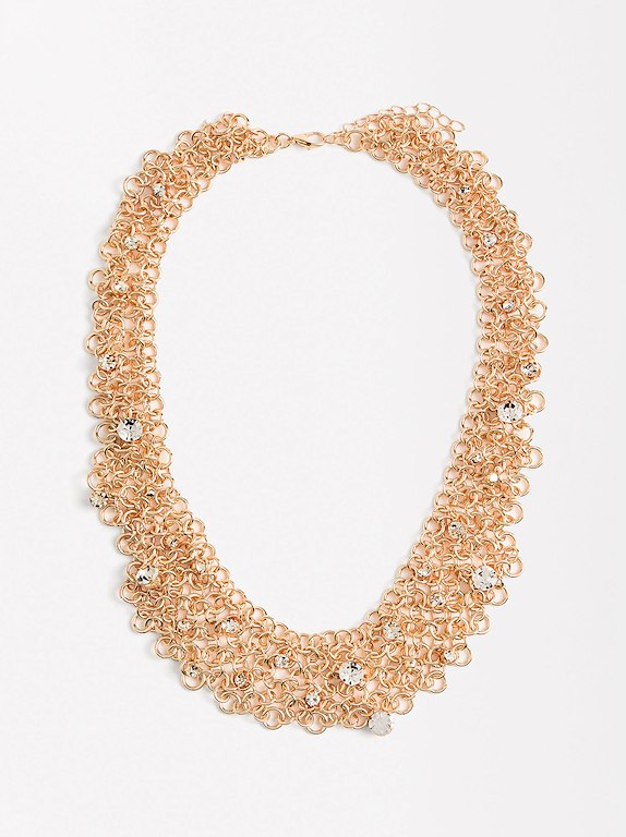 Short Necklace With Crystals