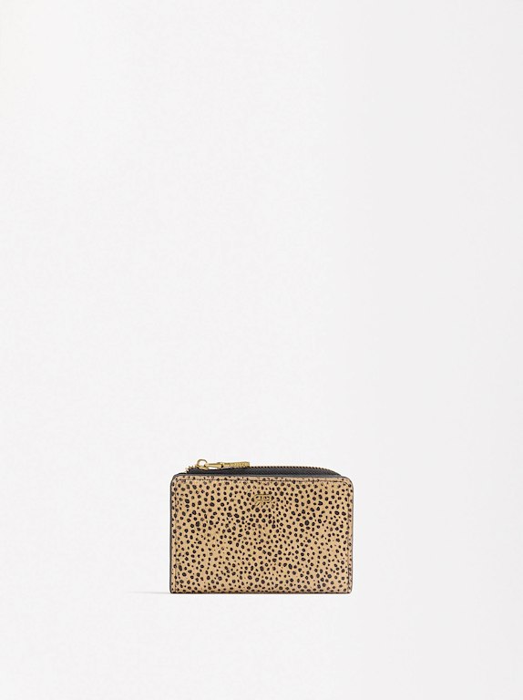 ANIMAL PRINT LEATHER WALLET