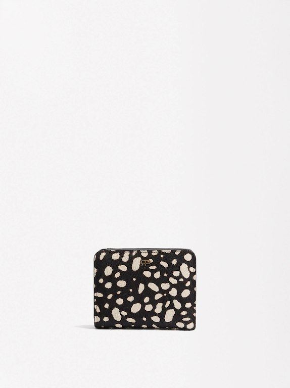 ANIMAL PRINT LEATHER CARDHOLDER