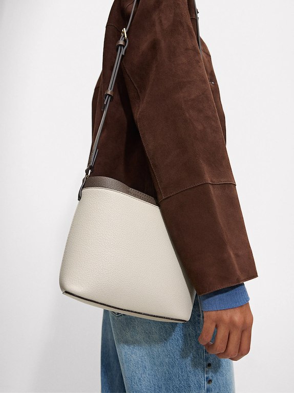 Bucket-style crossbody bag