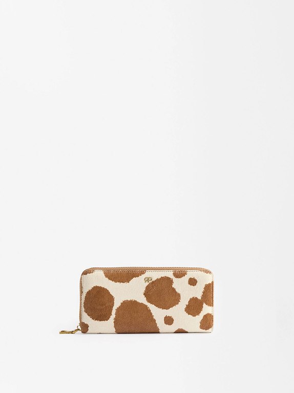 ANIMAL PRINT LEATHER WALLET