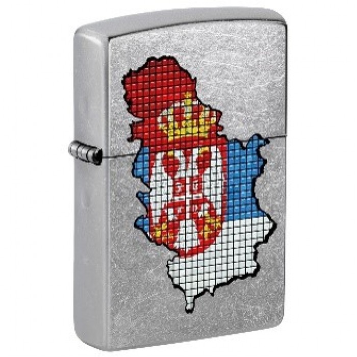 ZIPPO UPALJAČ KARTA SRBIJE