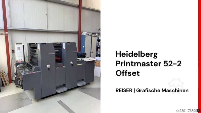 2 boje / štamparske jedinice
HEIDELBERG Printmaster PM 52-2