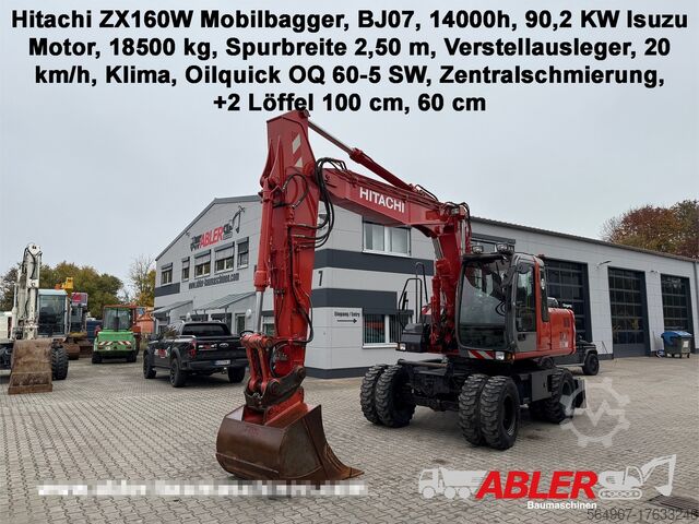 Mobilni bager
Hitachi ZX160 W Mobilbagger ZS Klima OQ60-5