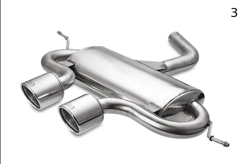 VOLKSWAGEN GOLF VI, GOLF V R32, SCIROCCO 3 SPORTS EXHAUST MUFFLER EXHAUST