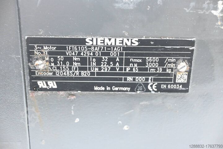 Servomotor
Siemens 1FT6105-8AF71-1AG1