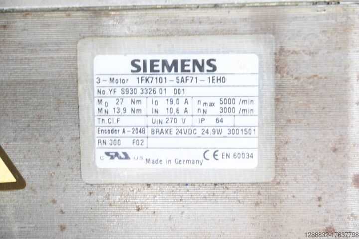 Servomotor
Siemens 1FK7101-5AF71-1EH0 + alpheno 040-1