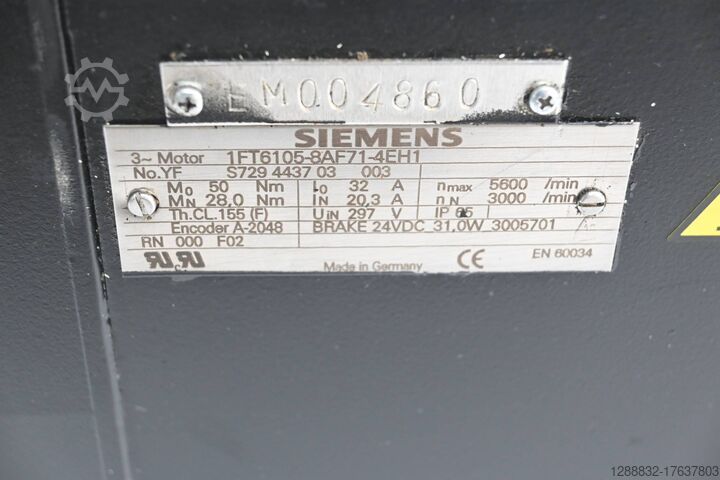 Servomotor
Siemens 1FT6105-8AF71-4EH1