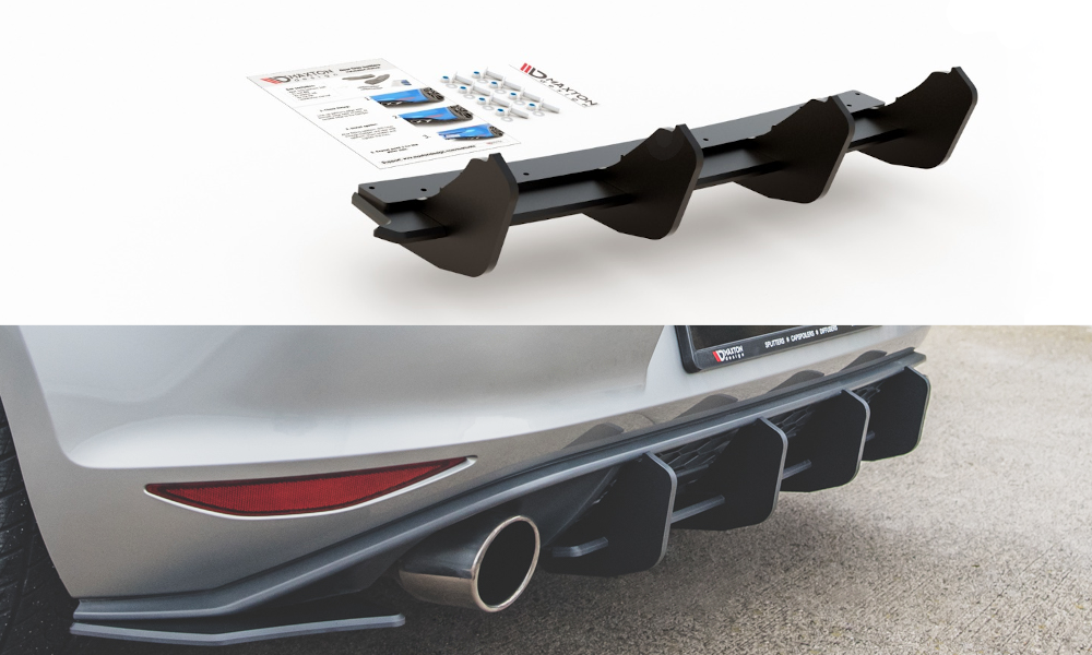 Racing Durability Rear Diffuser V.2 VW Golf 7 GTI