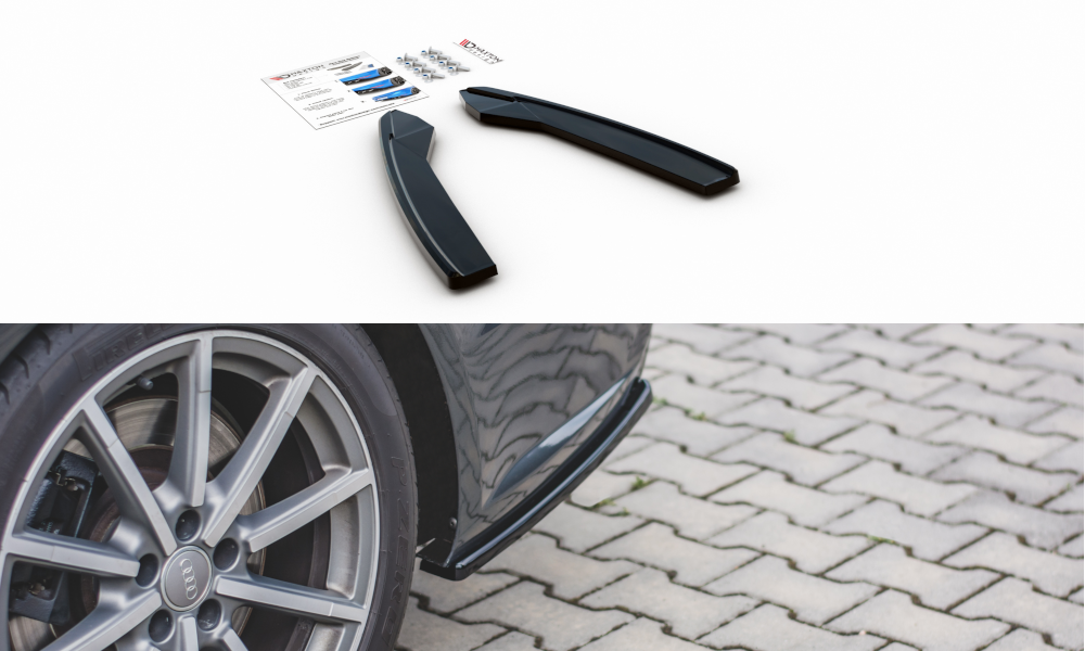 Rear Side Splitters Audi S6 / A6 S-Line C7 FL