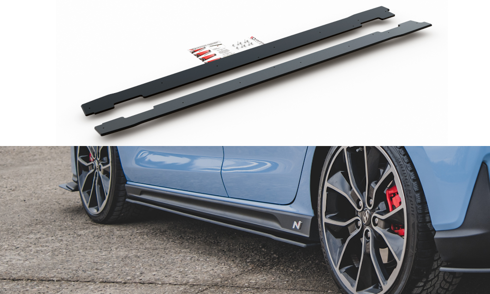 Racing Durability Side Skirts Diffusers V.1 Hyundai I30 N Mk3 / Mk3 FL Hatchback / Fastback