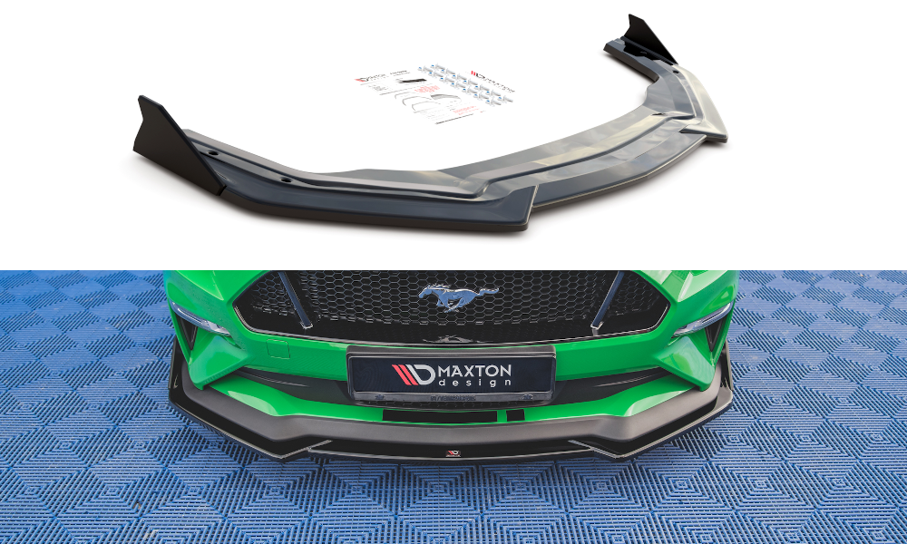 FRONT SPLITTER V.1 + FLAPS FORD MUSTANG GT MK6 FACELIFT