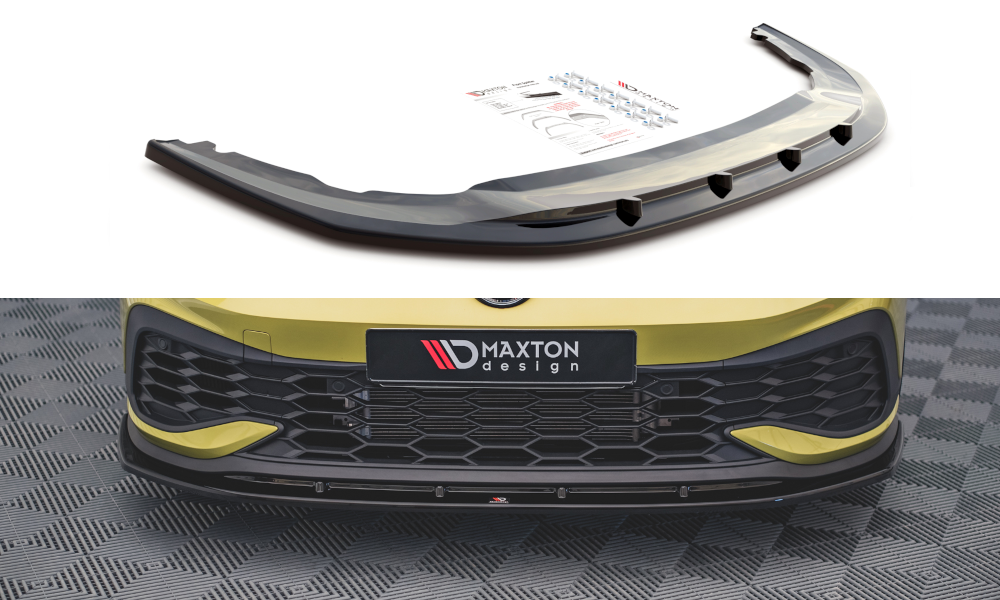 FRONT SPLITTER V.4 VOLKSWAGEN GOLF 8 GTI CLUBSPORT