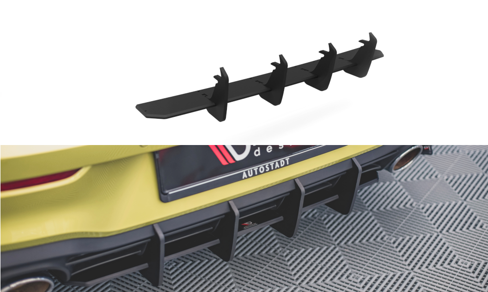 Racing Durability Rear Diffuser V.2 Volkswagen Golf 8 GTI Clubsport