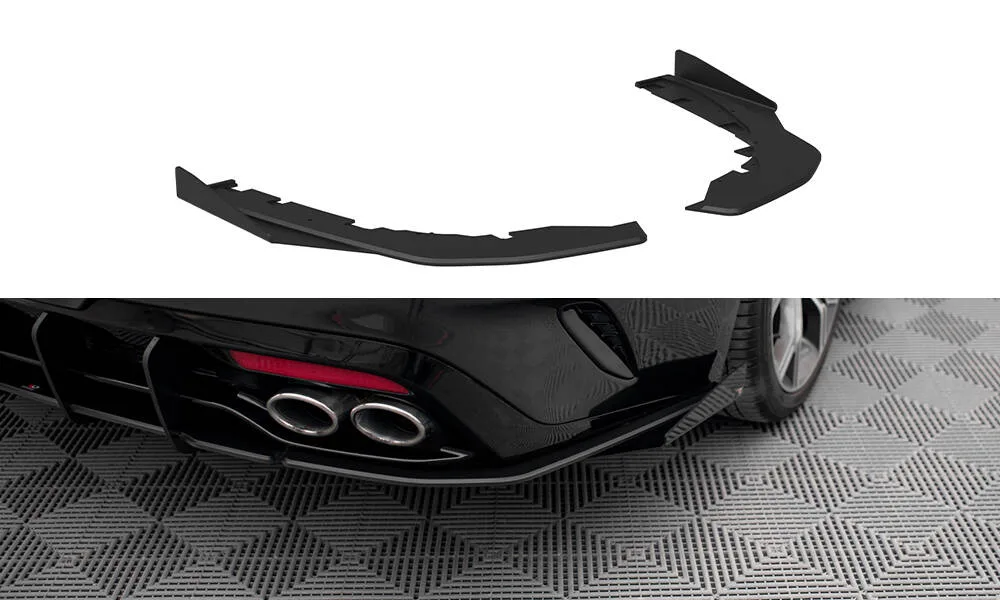 STREET PRO REAR SIDE SPLITTERS + FLAPS KIA STINGER GT / GT-LINE MK1