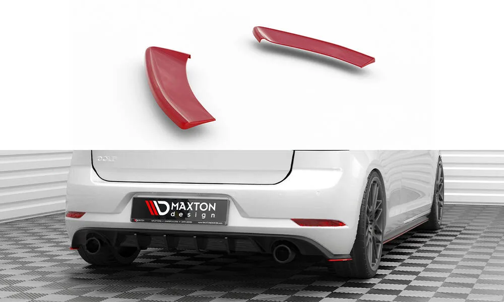 Rear Side Splitters V.2 Volkswagen Golf GTI Mk7 Facelift – RED