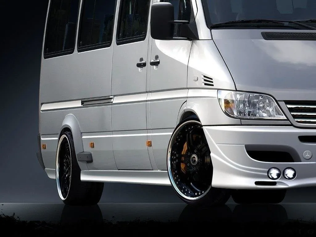 SIDE SKIRTS MERCEDES SPRINTER I FL / VOLKSWAGEN LT 96-06 THIS SIDE SKIRTS FITS TWIN WHEELS VERSION.