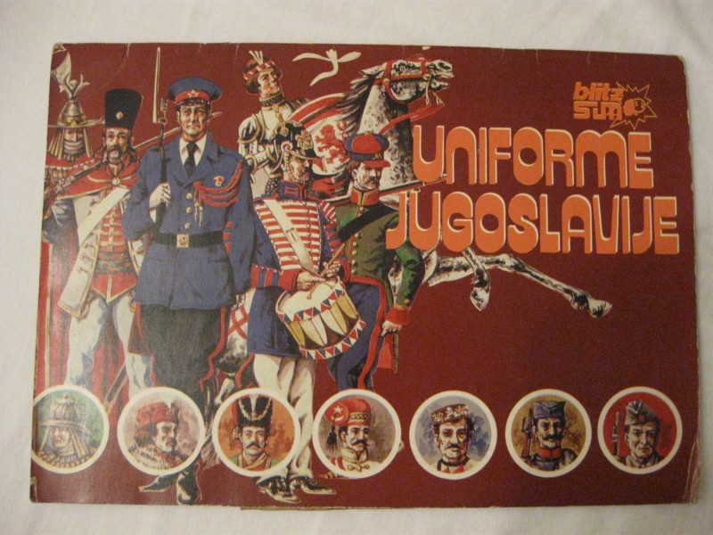 Pun album Uniforme Jugoslavije NIŠRO JEŽ Beograd 1986.