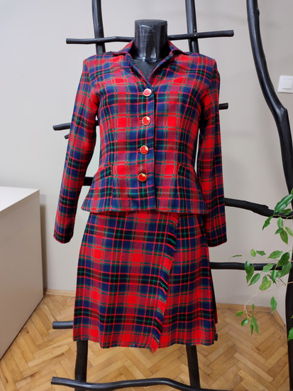 Vintage tartan komplet