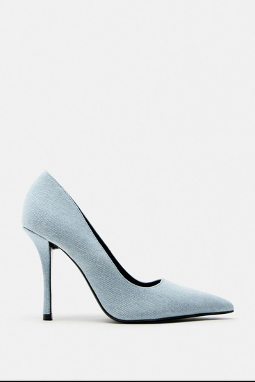 Zara jeans heels