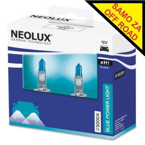 NEOLUX Blue Power Light H1 N448HC-2SCB 80W 12V P14.5S 10X2 1A NEOLX 4052899547087