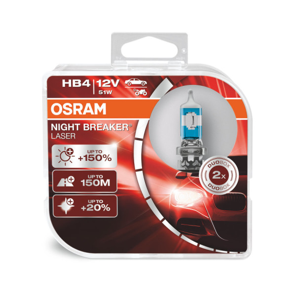 OSRAM Night Breaker Laser HB4 51W 9006NL-HCB 4062172114417