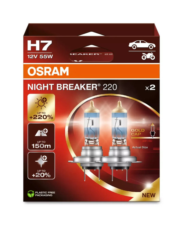 OSRAM NIGHT BREAKER 220 H7 64210NB220-2HB 55W12VPX26D 4062172399579